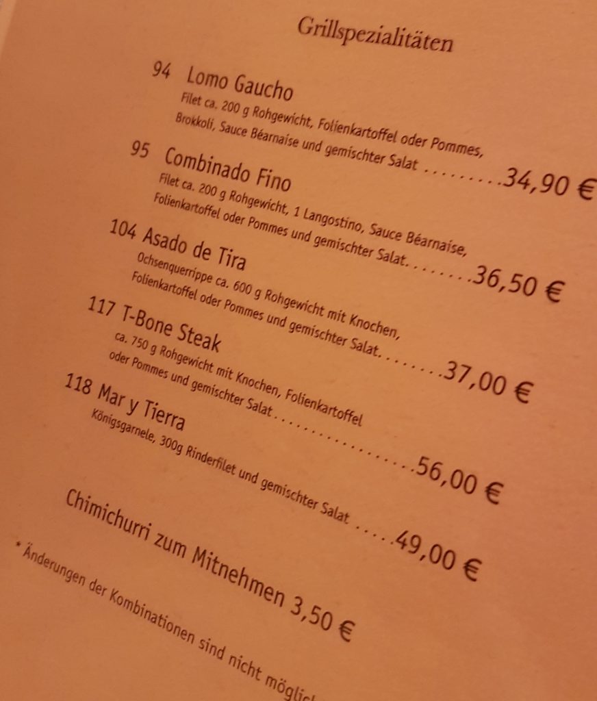 Steaks am Botanischen Garten. El Tarascon. Bonn. – Travellingcountess ...